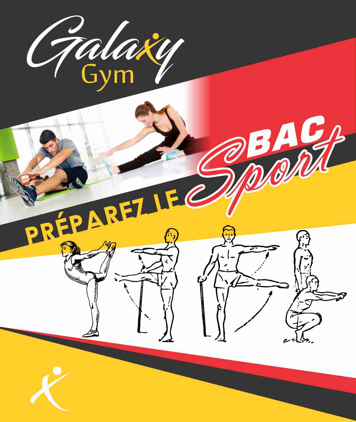 Bac sport en poche avec Galaxy Gym - salle de sport et de fitness